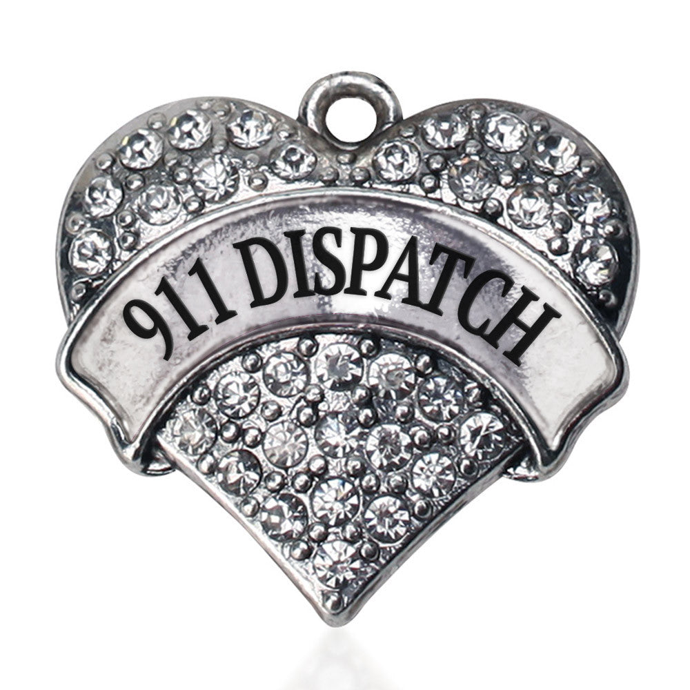 911 Dispatch Pave Heart Charm – InspiredCharms